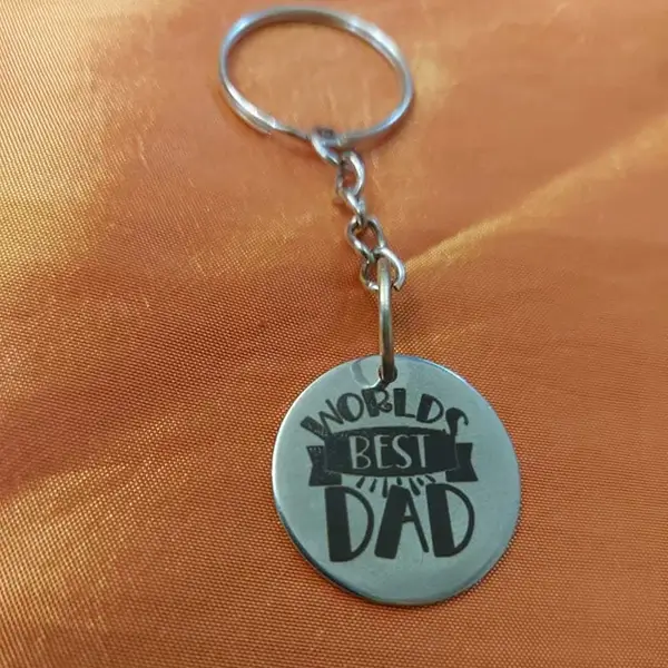 Stainless steel keyholder Laser Engraved for Dad’s – I Love Thisss